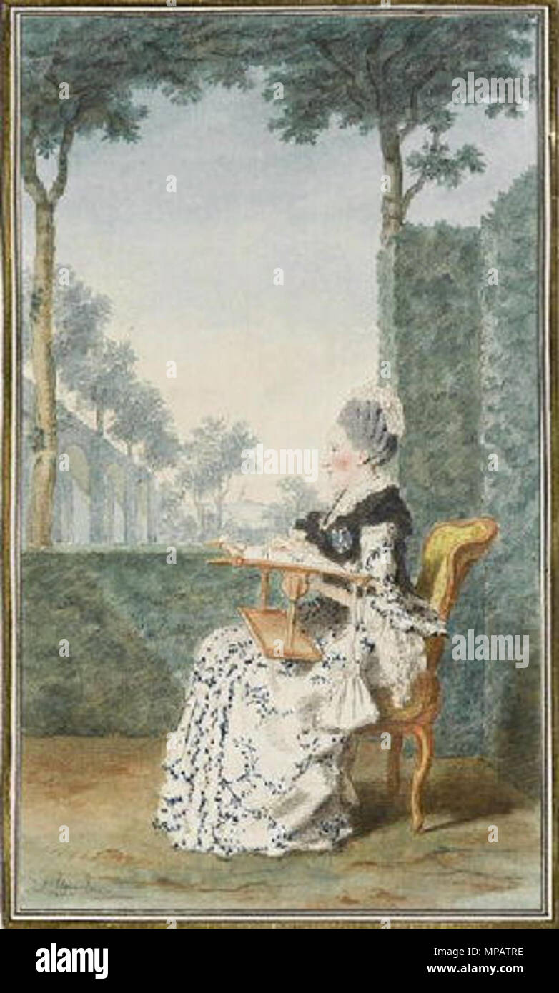 . Français : Portrait de Marie Roseline (ou Rossoline) d'Arcy de la ...