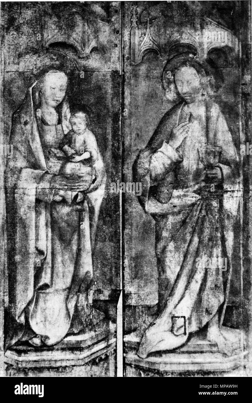 Virgin and saint john Black and White Stock Photos & Images - Alamy