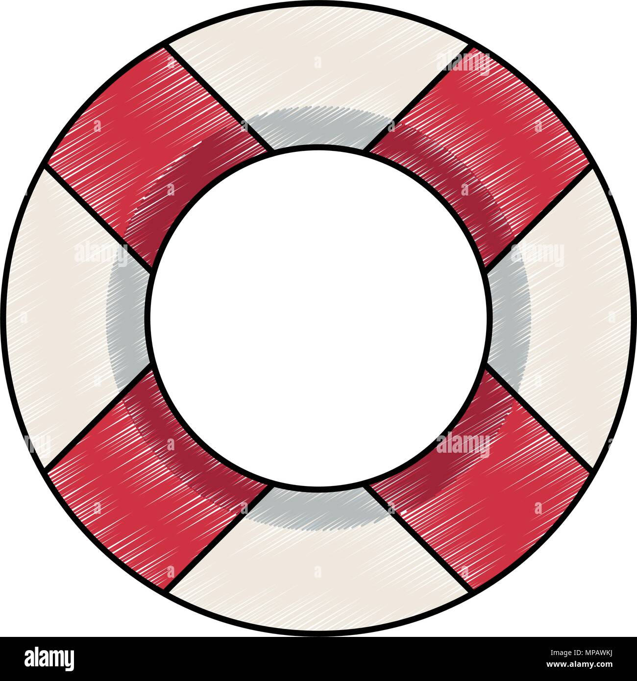 Ring lifesaver float scribble Stock Vector Image & Art - Alamy