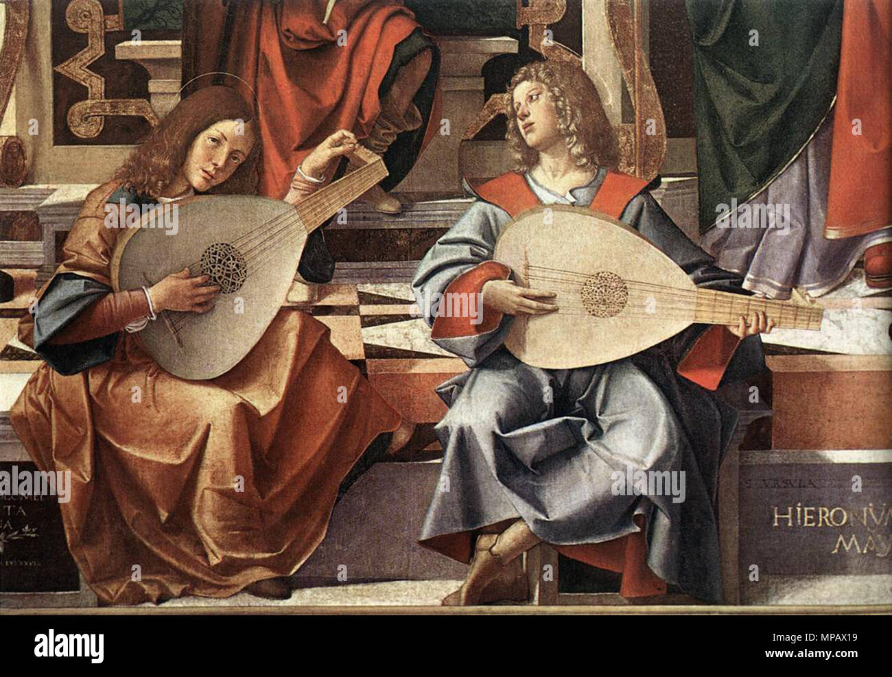 Italian: Madonna in trono con Bambino e Santi Madonna and Child ...