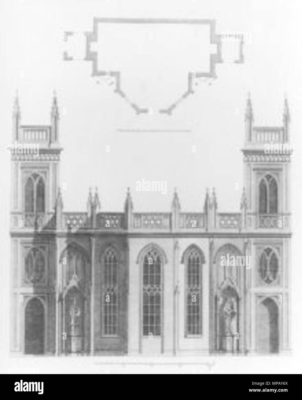 Gothic spires Black and White Stock Photos & Images - Alamy