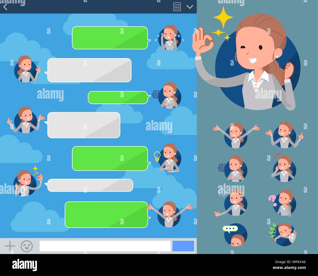 Knot hair Stock Vector Images - Alamy