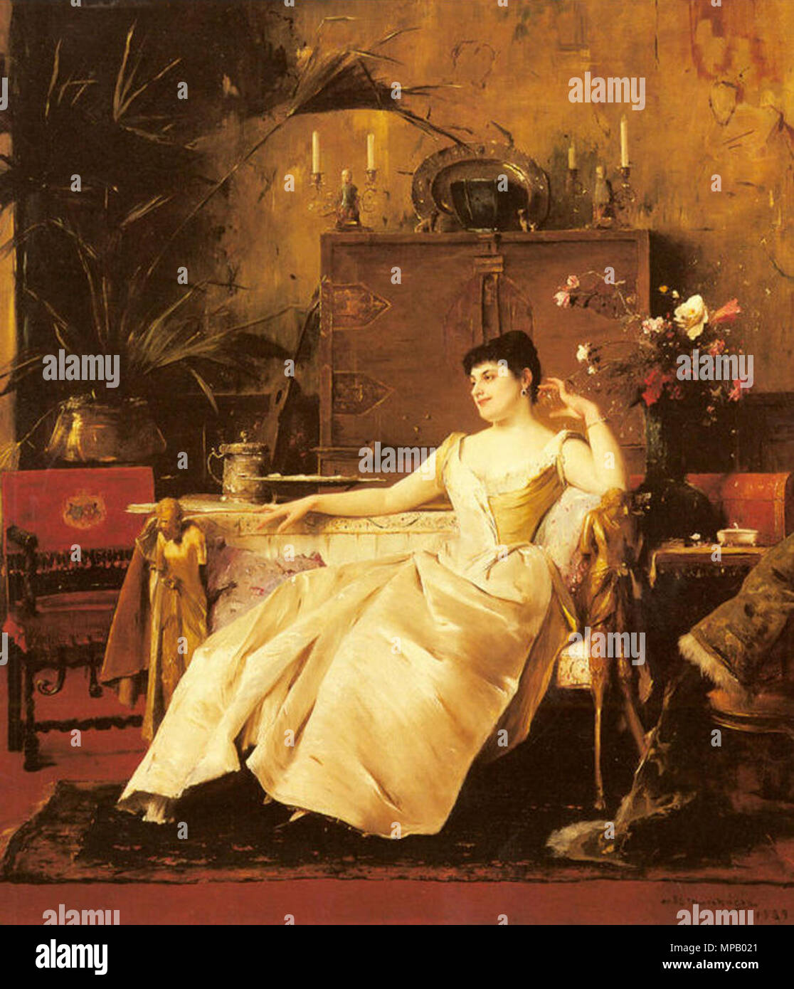 . English: Portrait of Princess Soutzo . before 1900. 912 Munkacsy ...