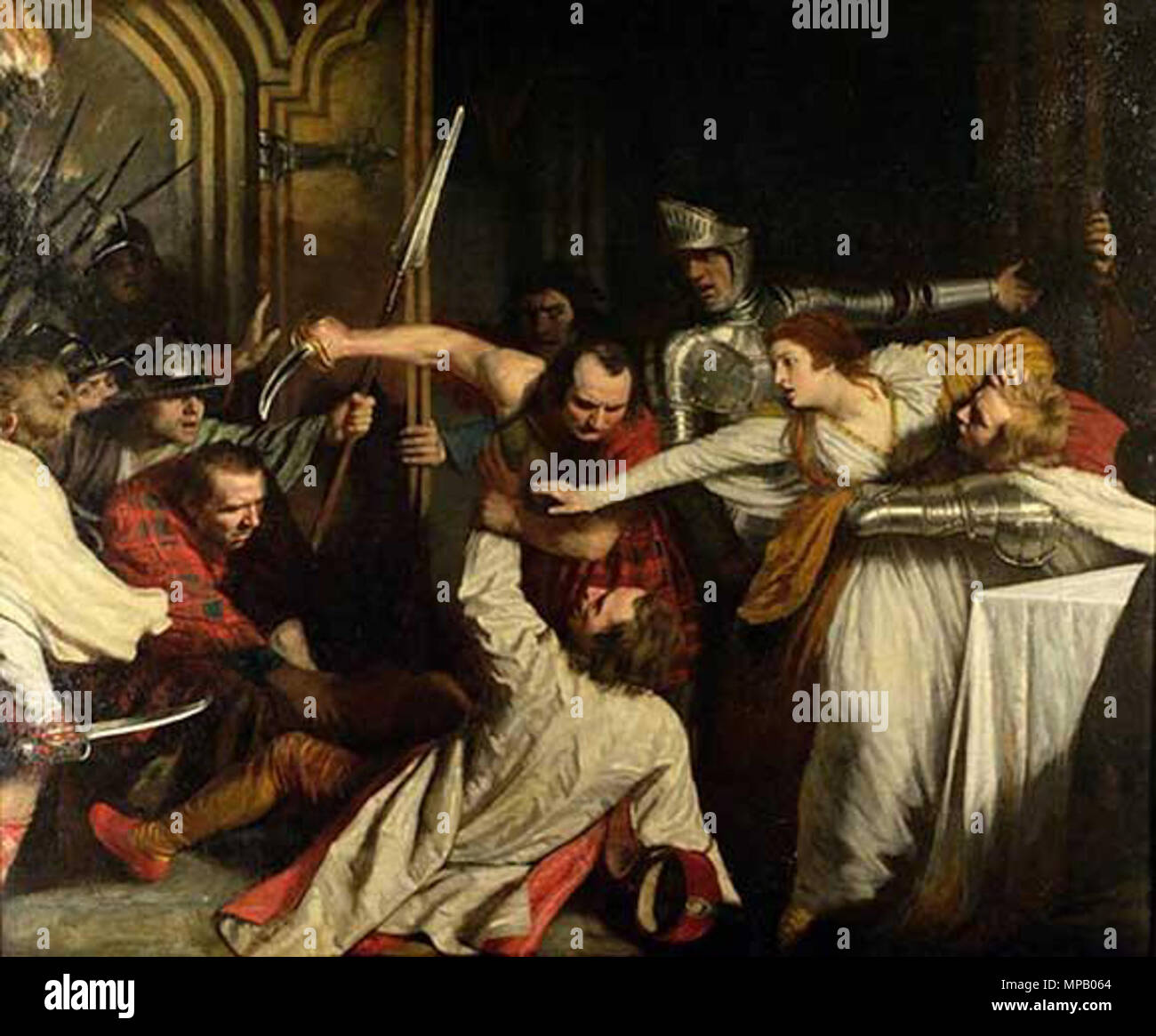 John opie the murder of rizzio hi-res stock photography and images - Alamy