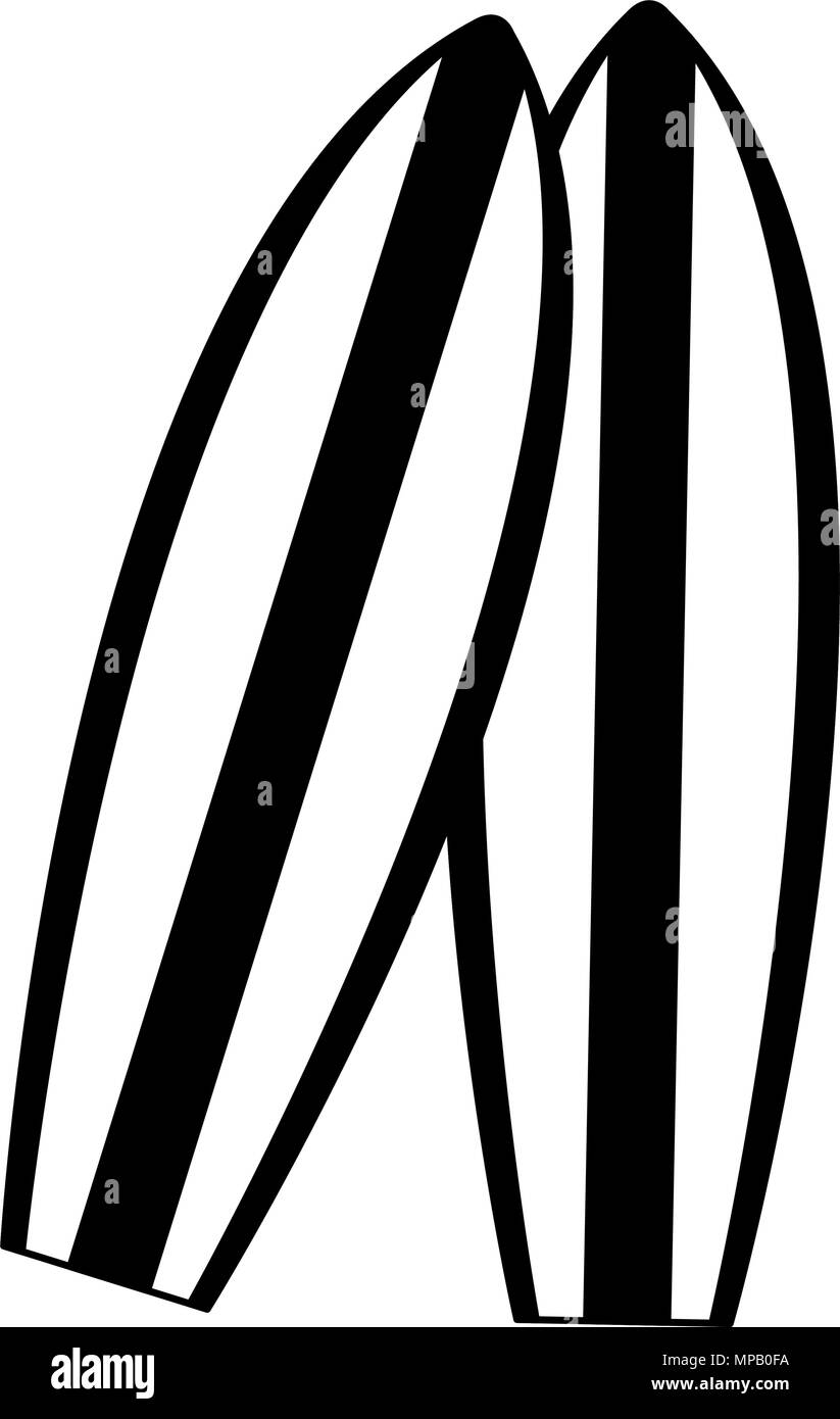 Surf tables cartoon in black and white Stock Vector Image & Art - Alamy