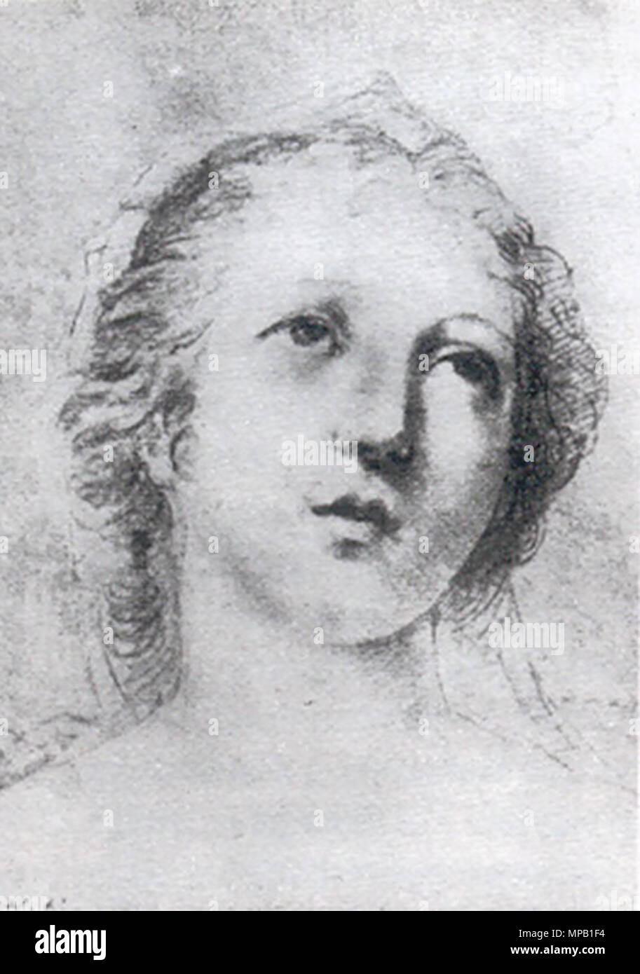 English: Head of a woman. Polski: Głowa kobiety. 1740s. 919 Nattier ...