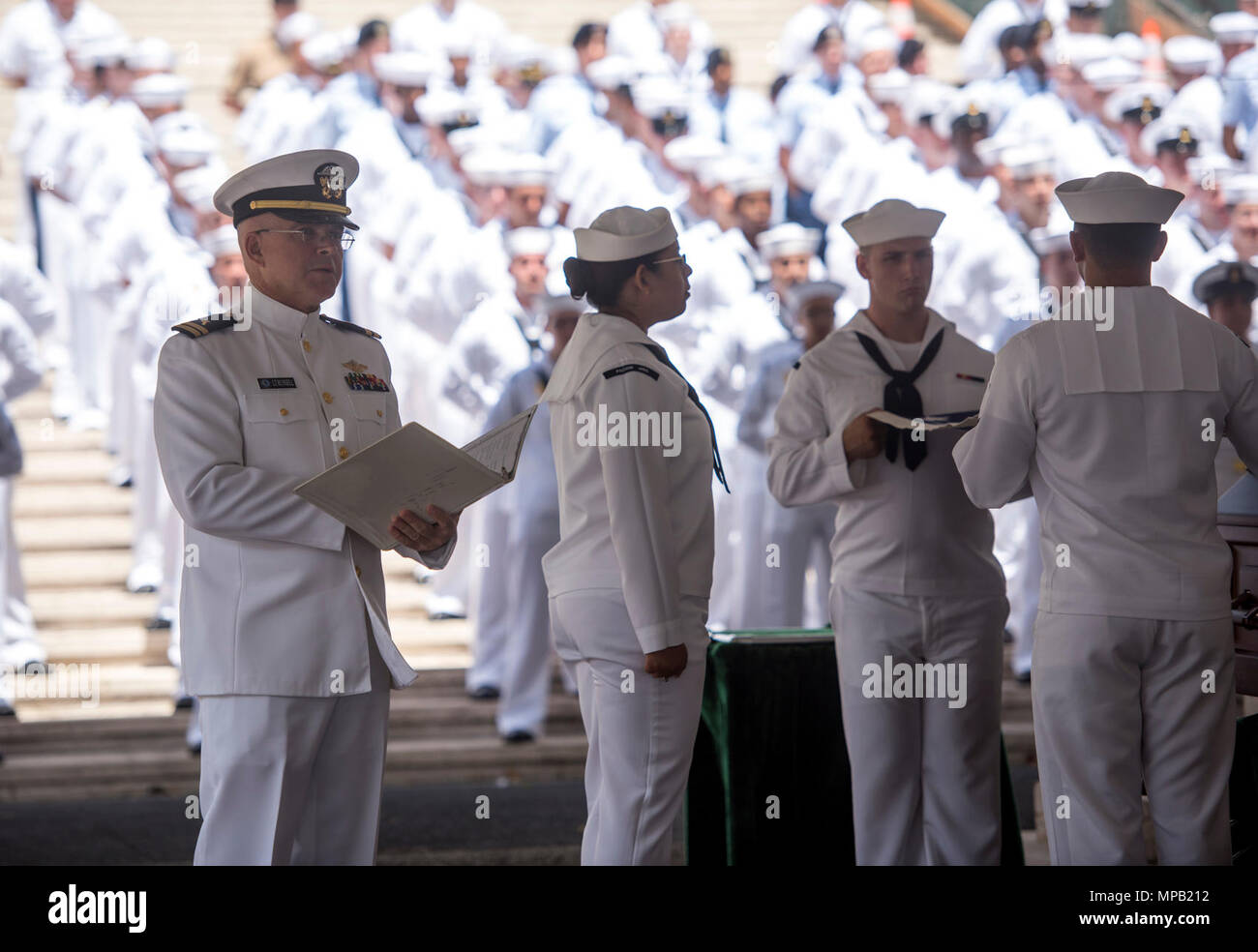 A ceremony is conducted to reinter Navy Seaman 1st Class Murry R ...