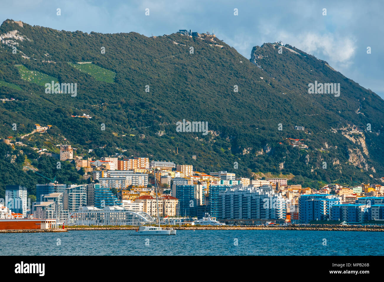 Gibraltar land border hi-res stock photography and images - Alamy