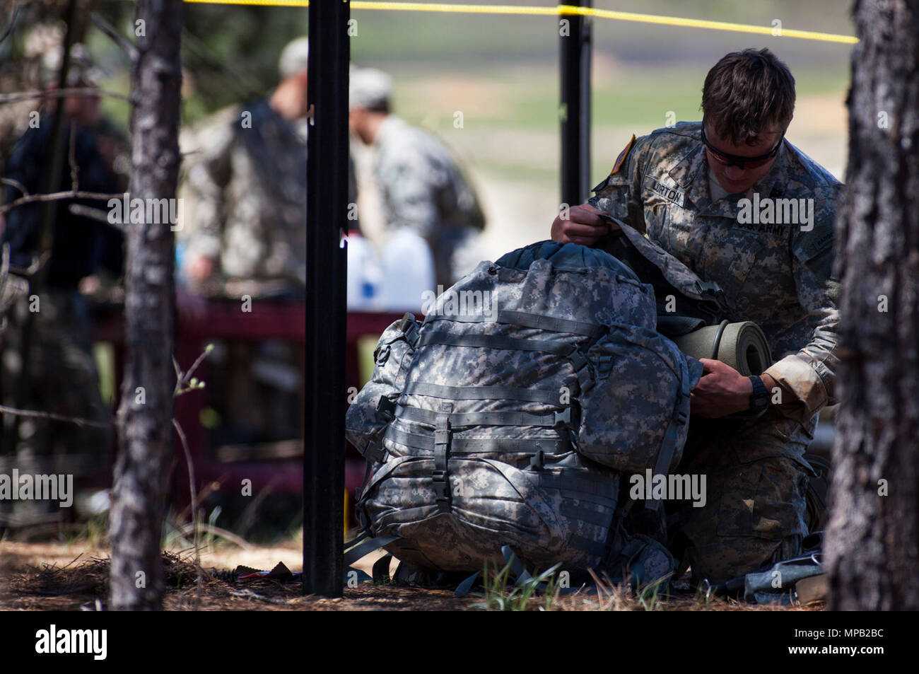 U.S. Army Ranger 1st Lt. Brendan Lorton, assigned to the 4th Infantry ...