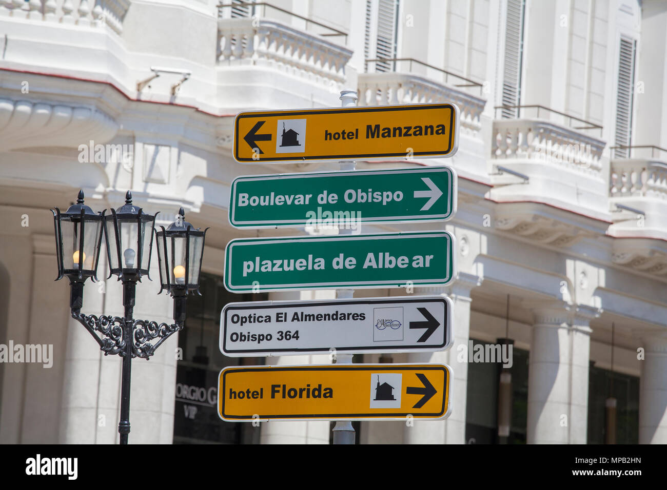 Havana cuba signs tourism hi-res stock photography and images - Alamy
