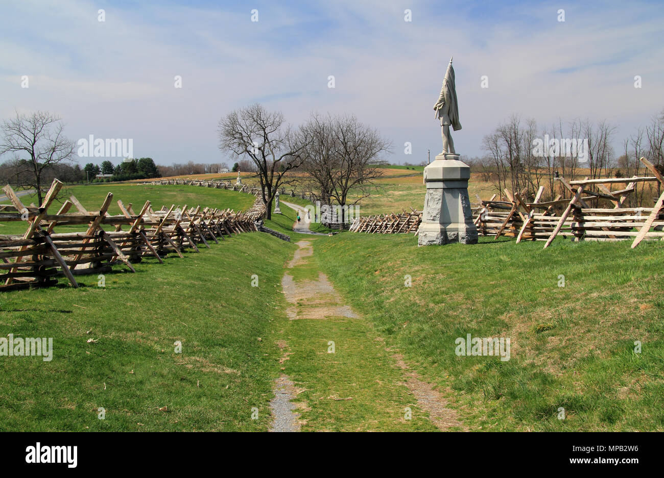 Sunken road, antietam hi-res stock photography and images - Alamy