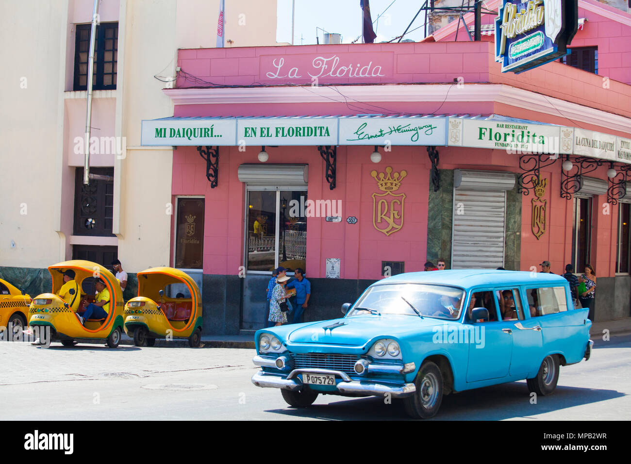 Famous La Floridita restaurant and bar in Old Havana Cuba Stock Photo ...
