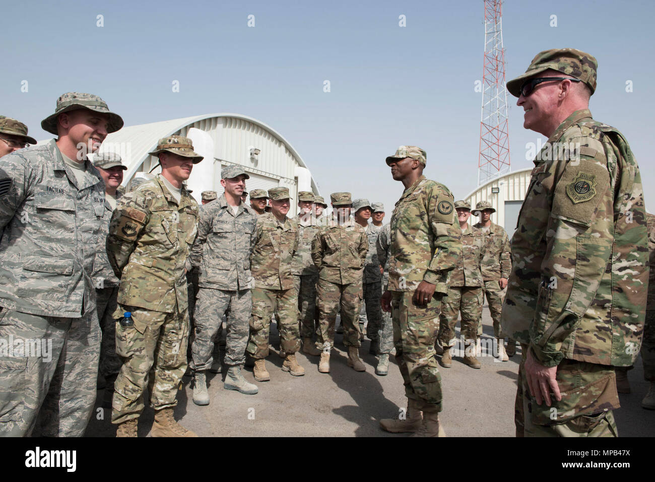 U.S. Air Force Vice Chief of Staff Gen. Stephen Wilson (right) and ...