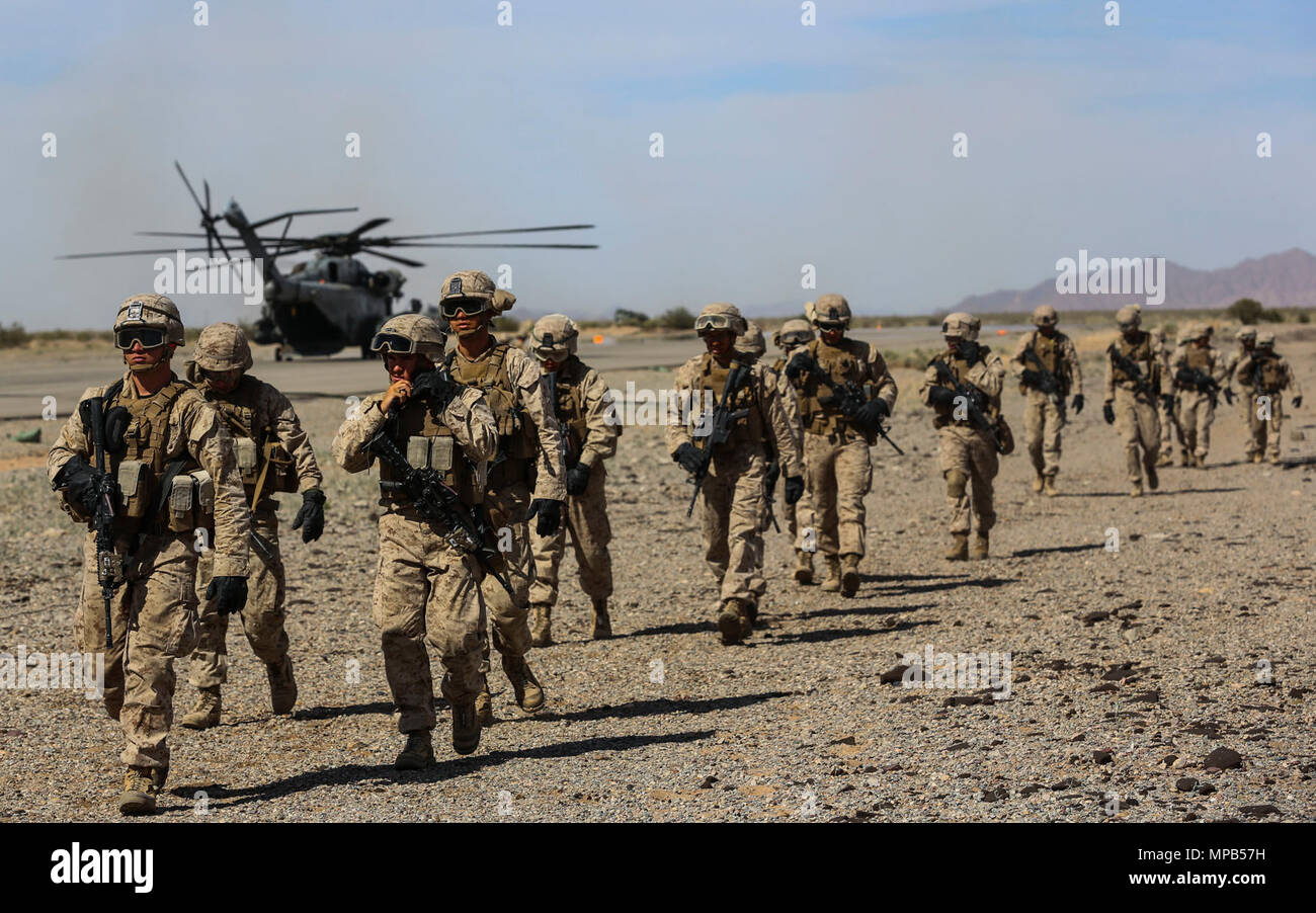 Marines with Echo Company 2nd Battalion 6th marines (2/6) return from ...