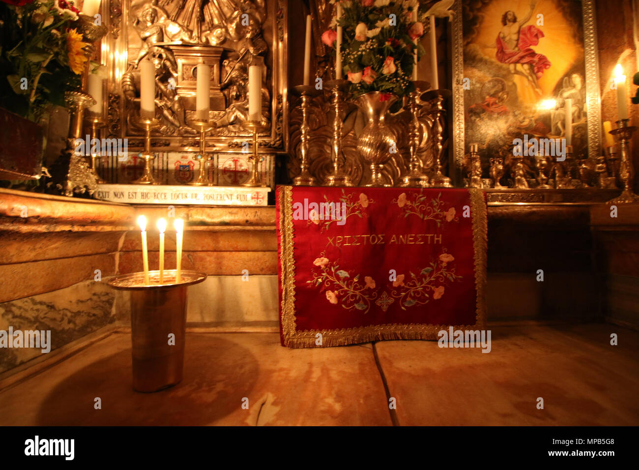 Jerusalem, Israel - May 16, 2018: The Tomb of Jesus Christ in the ...