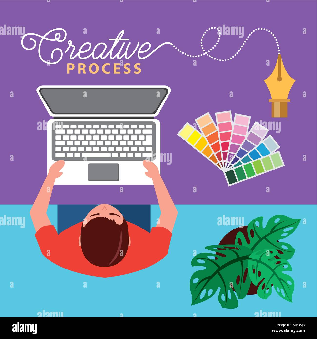 people working creative process Stock Vector Image & Art - Alamy