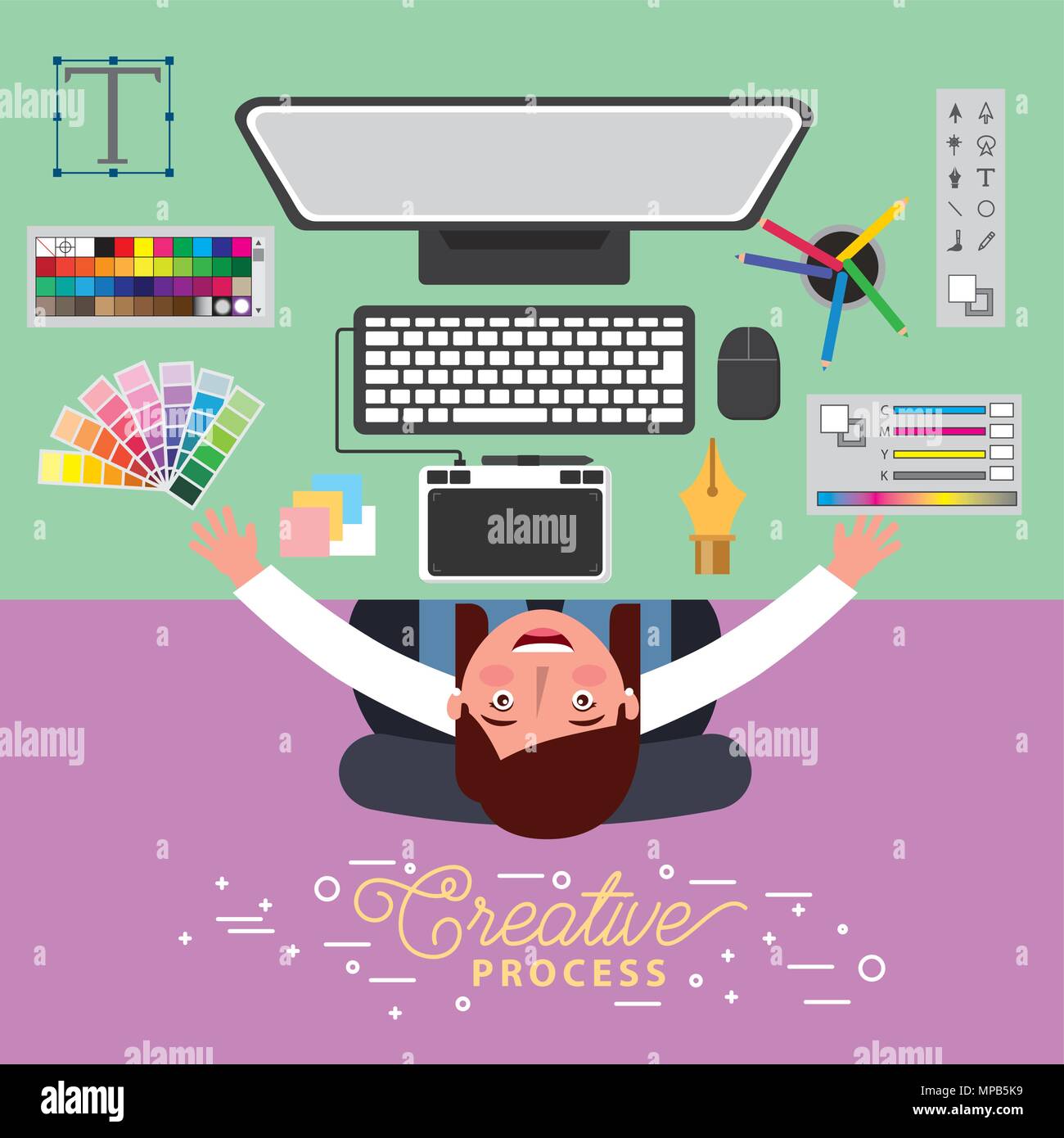 people working creative process Stock Vector Image & Art - Alamy