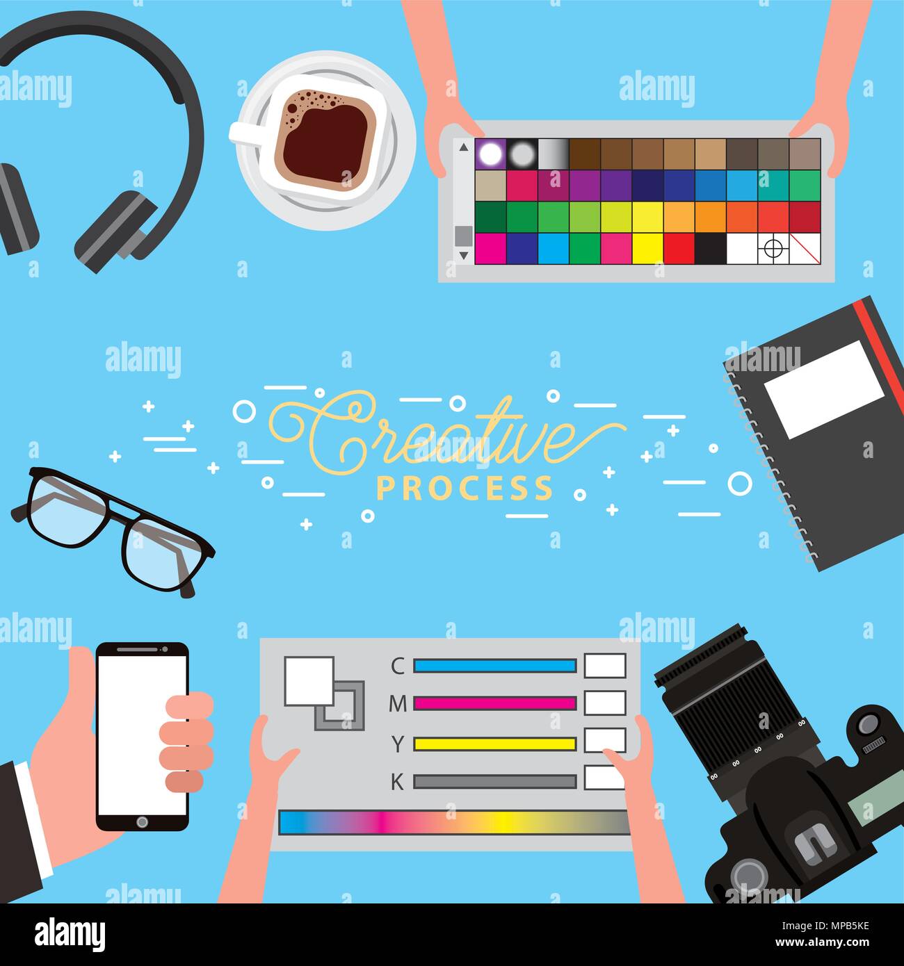 working process tools Stock Vector Image & Art - Alamy