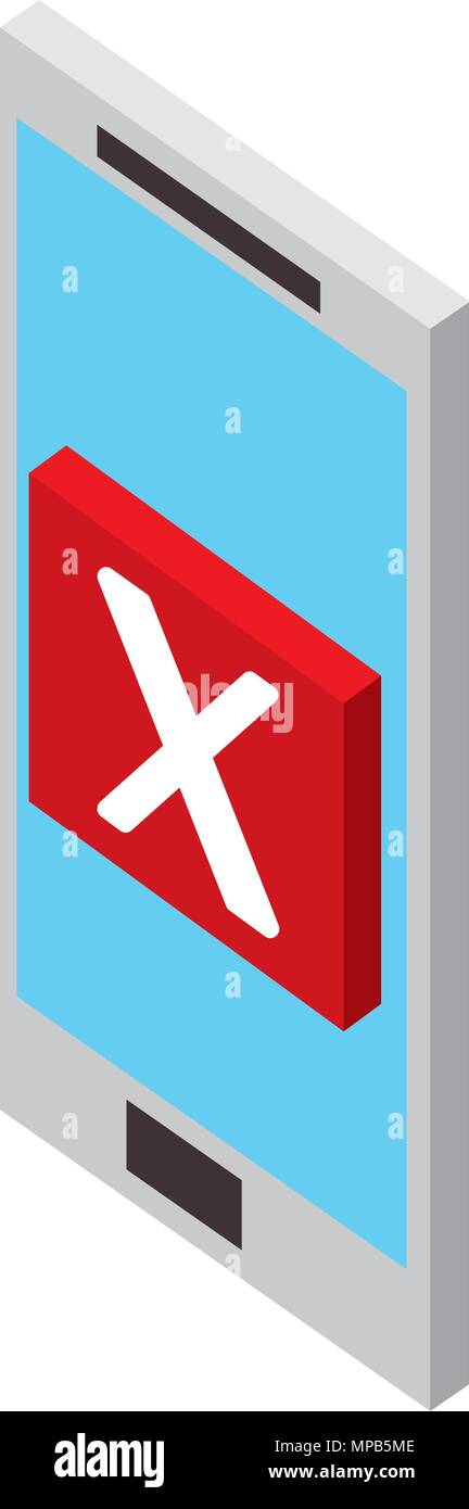 Wrong smartphone Stock Vector Images - Alamy