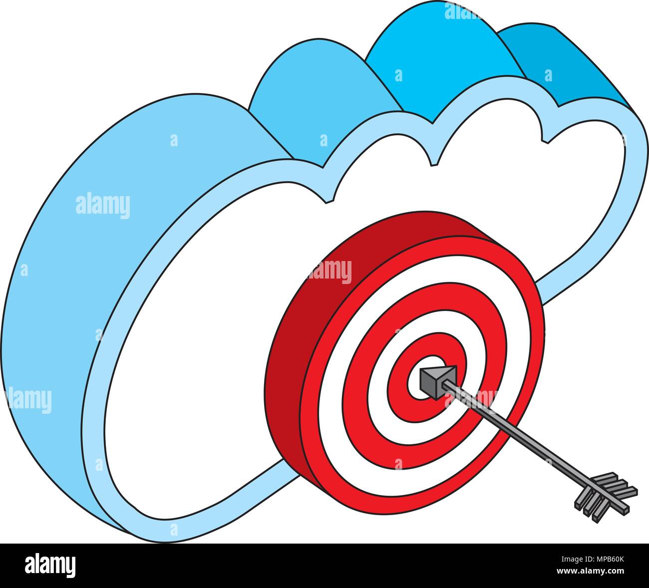 cloud computing target strategy isometric Stock Vector Image & Art - Alamy