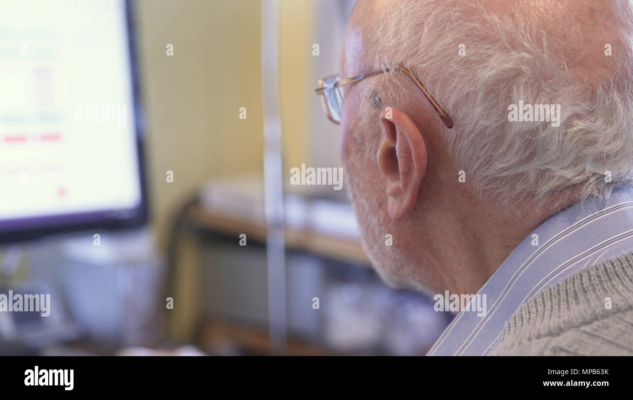 Still taken from video of Widower David Stace from Eastbourne, East ...