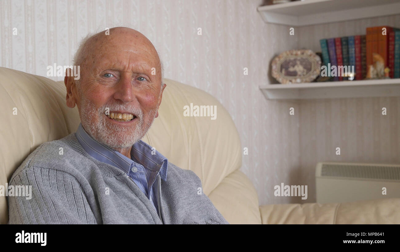 Still taken from video of Widower David Stace from Eastbourne, East ...