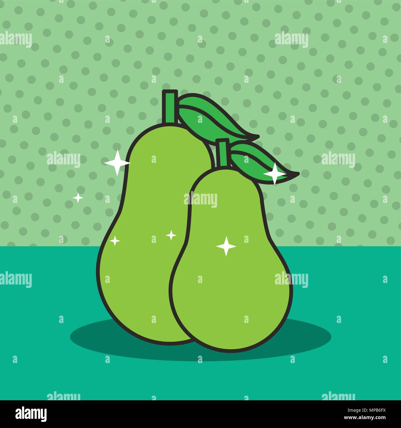 Pair of pears Stock Vector Images - Alamy