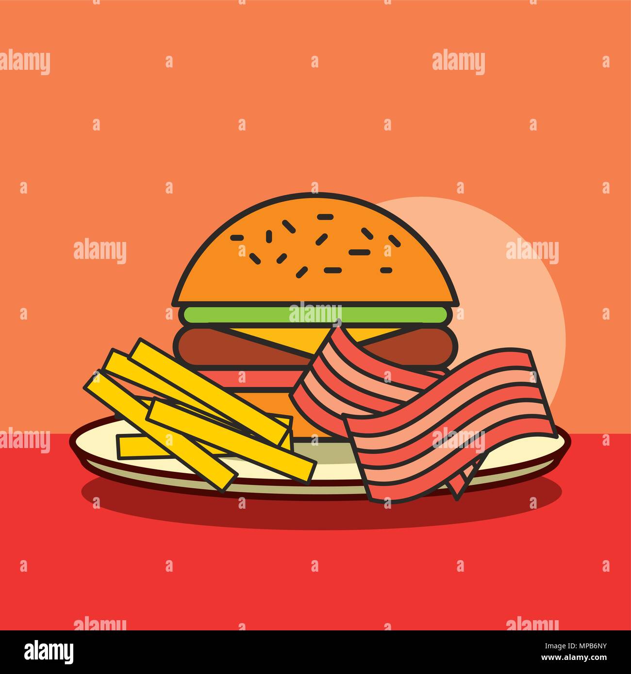 French fried potato sauce Stock Vector Images - Alamy