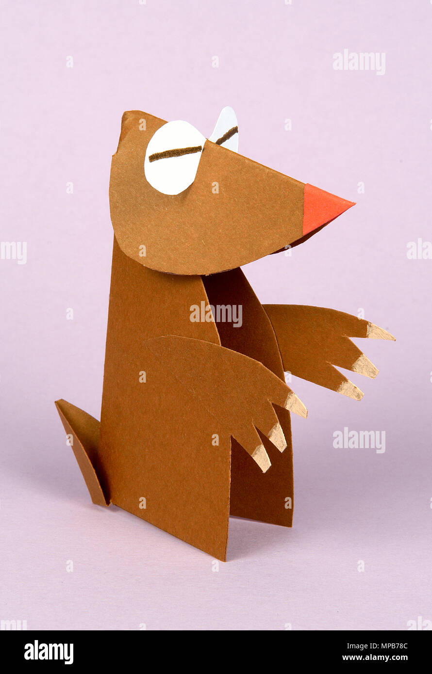 a mole made with paper,origami Stock Photo - Alamy