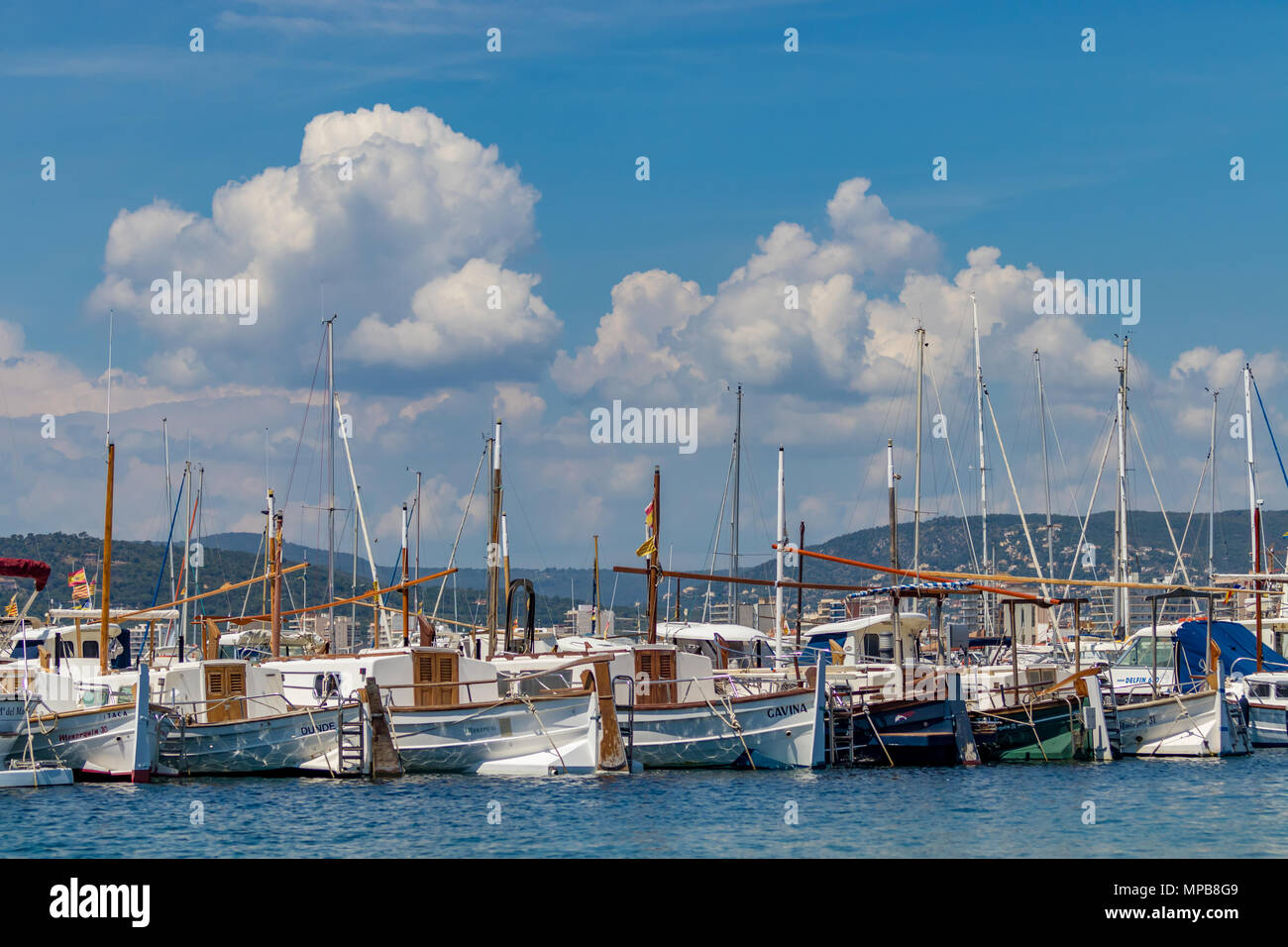 Nice landscape from a small town in Palamos, Costa Brava of Spain. 20 ...