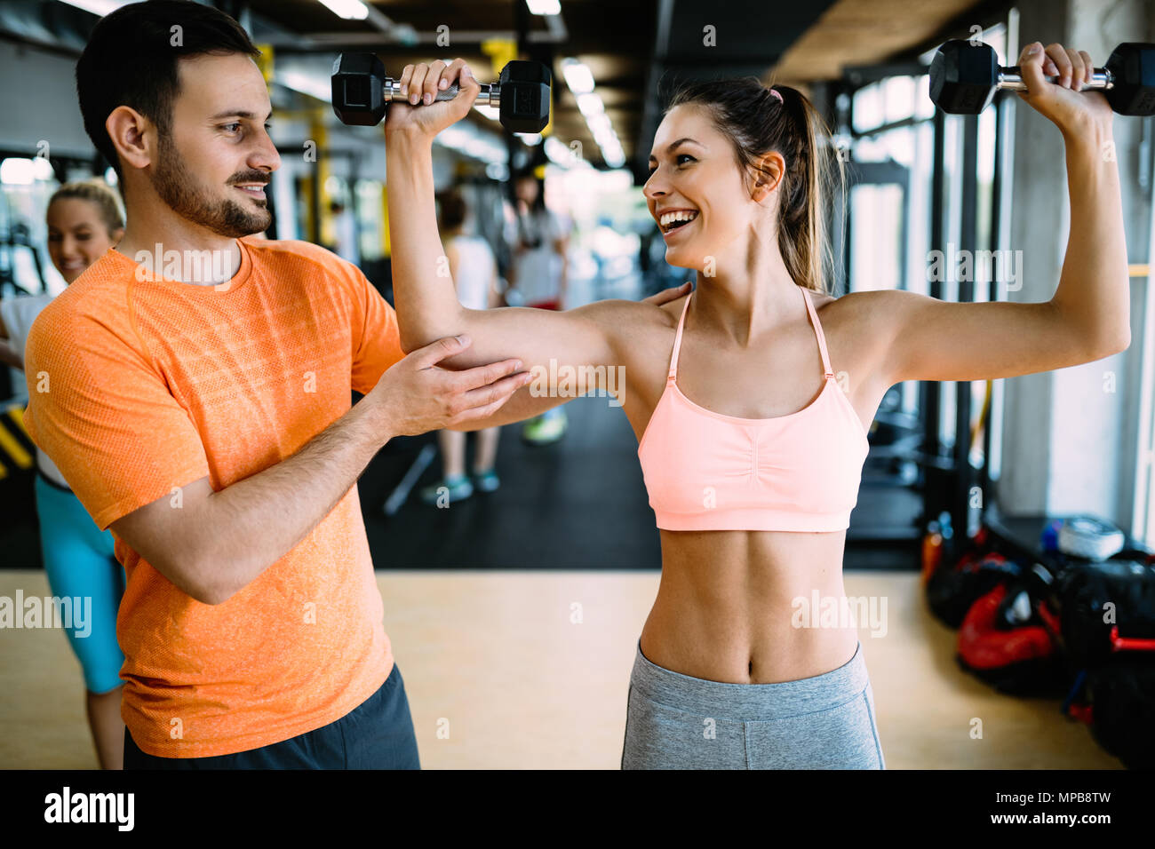 Male instructor giving instructions hi-res stock photography and images ...