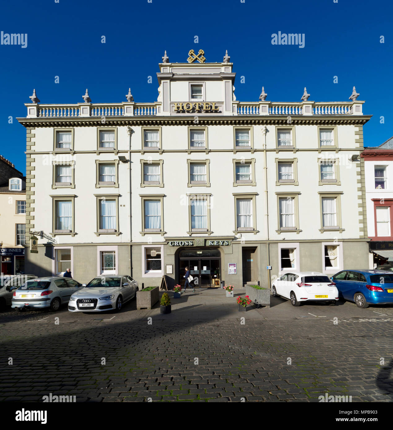 Cross Keys Hotel, Kelso, a Georgian coaching inn and popular large ...