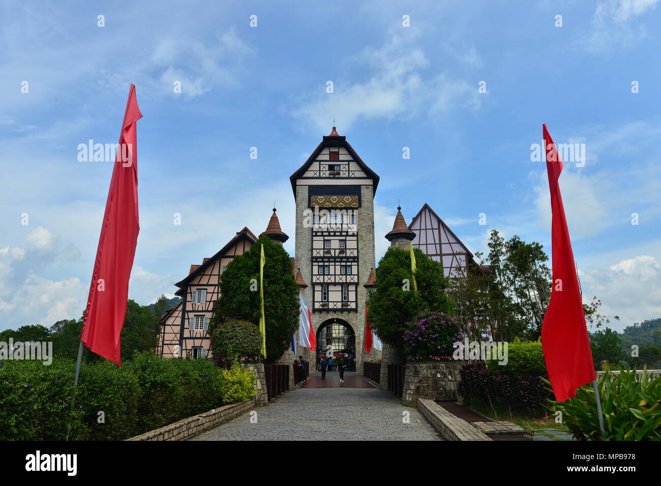 Pahang, Malaysia - 19 MAY 2018 : View around Colmar Tropical resort at ...