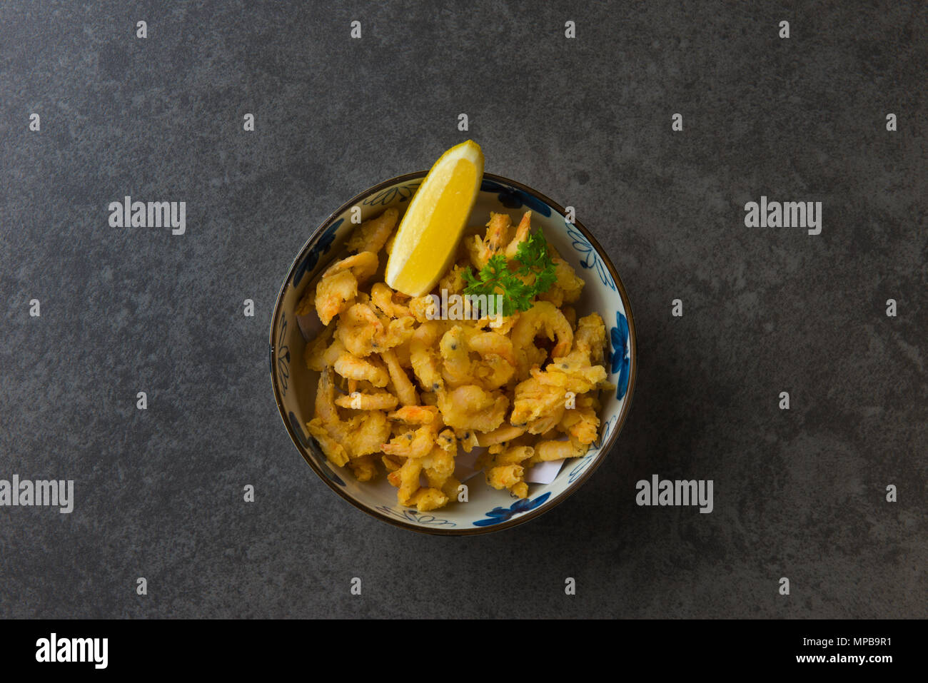 koebi karaage japanese deep fried small shrimp Stock Photo - Alamy