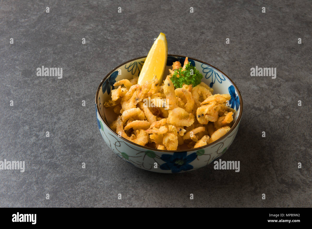 koebi karaage japanese deep fried small shrimp Stock Photo - Alamy