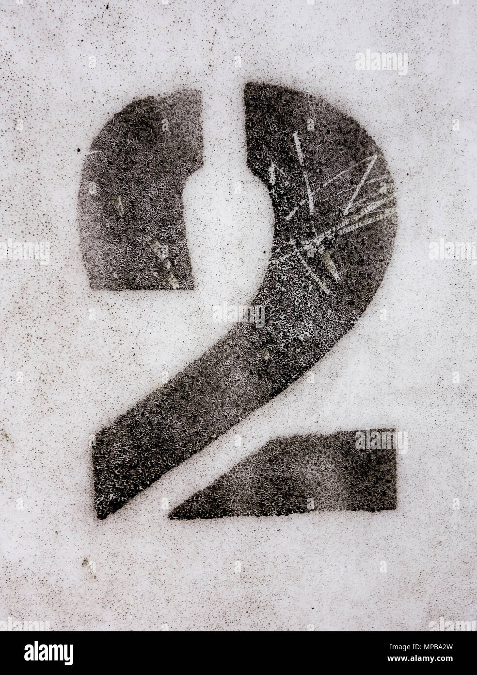 Graffiti number 2 hi-res stock photography and images - Alamy