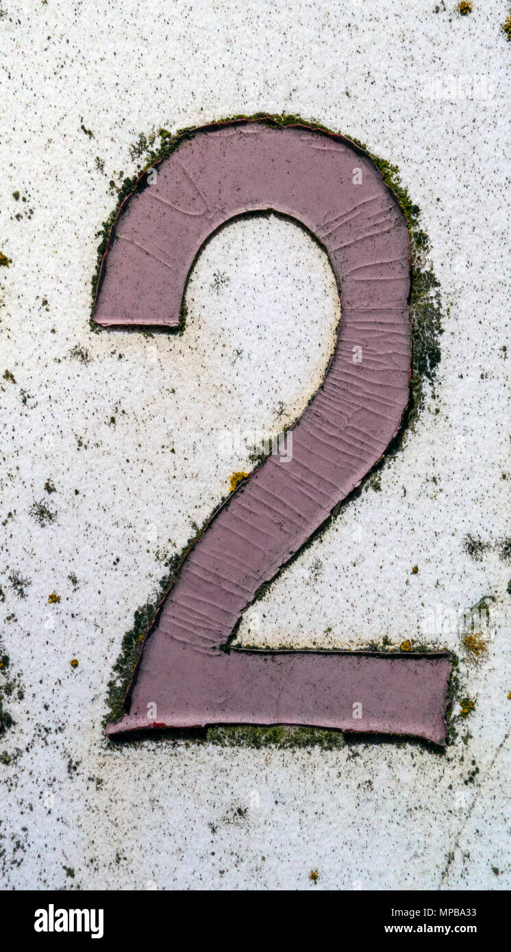 Graffiti number 2 hi-res stock photography and images - Alamy