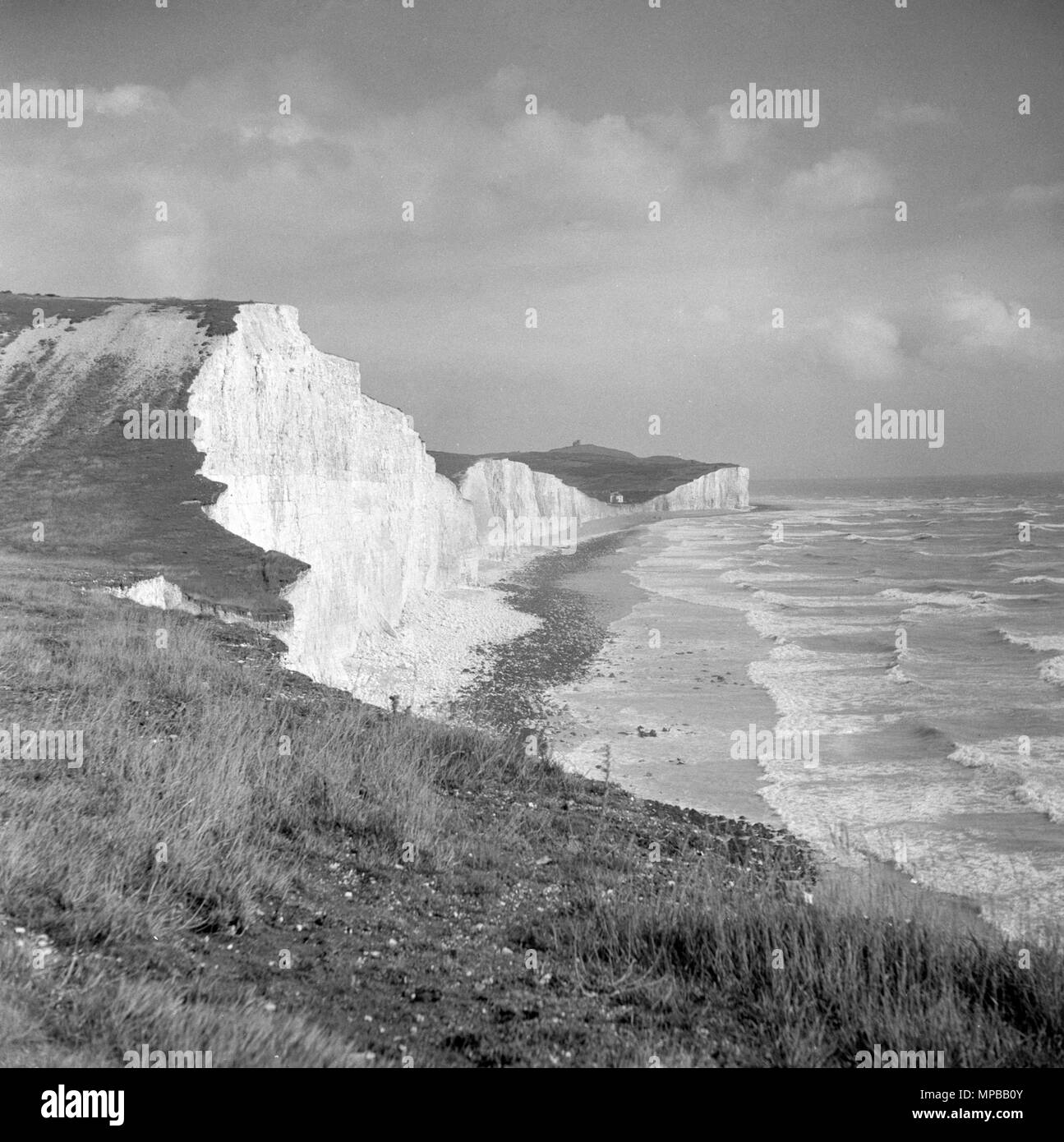 The Seven Sisters Cliffs in Sussex between Birling Gap and Cuckmere ...