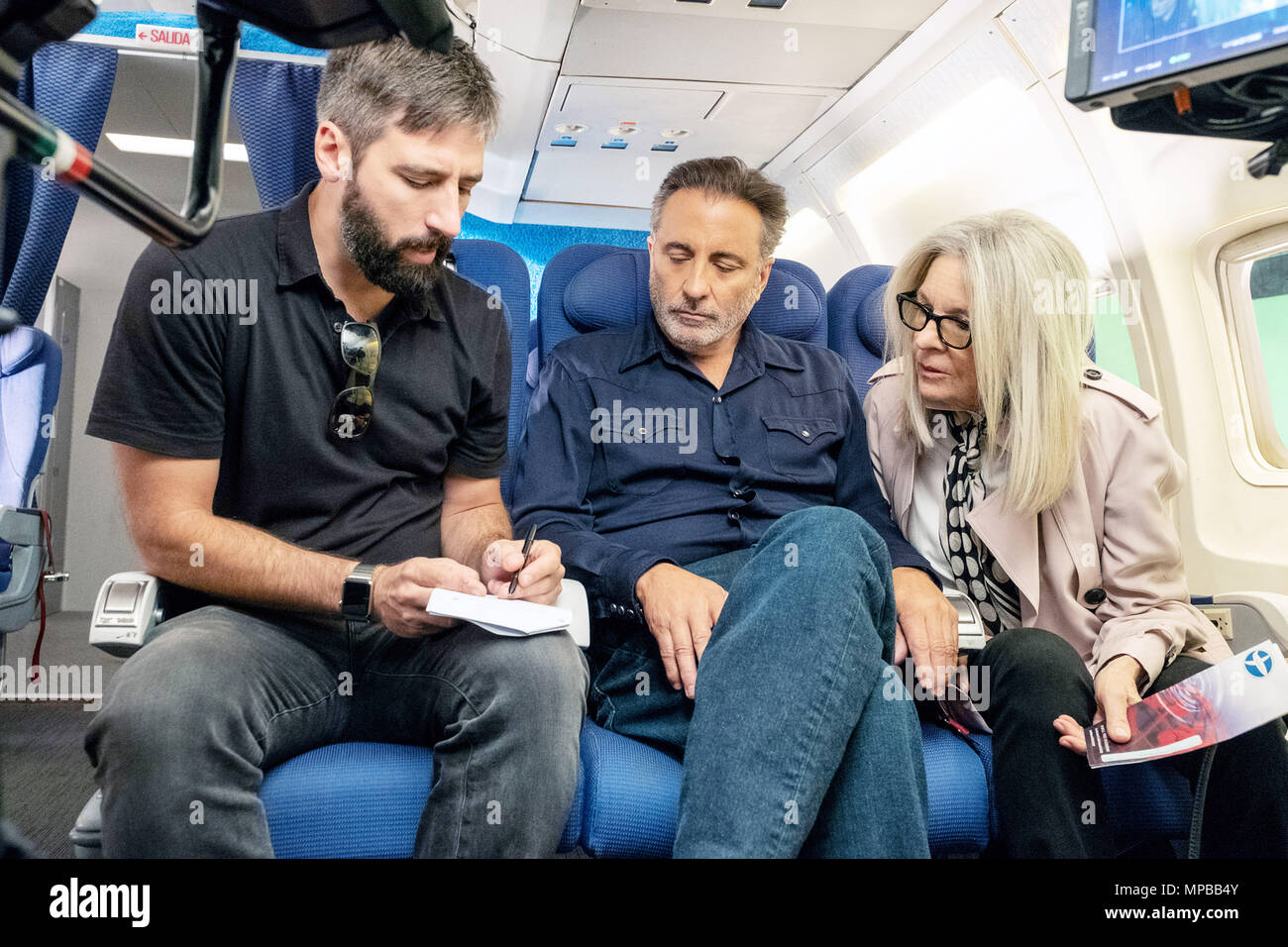 BOOK CLUB, from left: director Bill Holderman, Andy Garcia, Diane ...