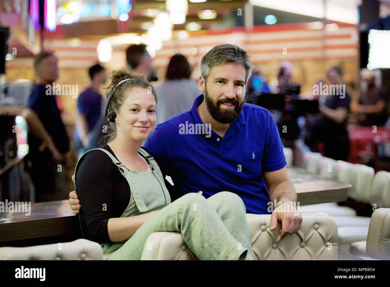 BOOK CLUB, from left: writer / producer Erin Simms, director Bill ...