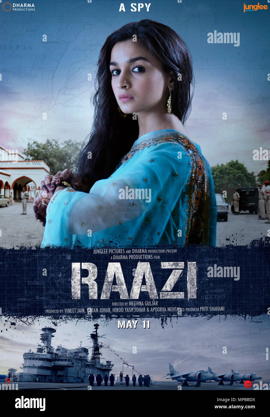 RAAZI, Indian poster, Alia Bhatt, 2018. ©Zee Studios/courtesy Everett ...