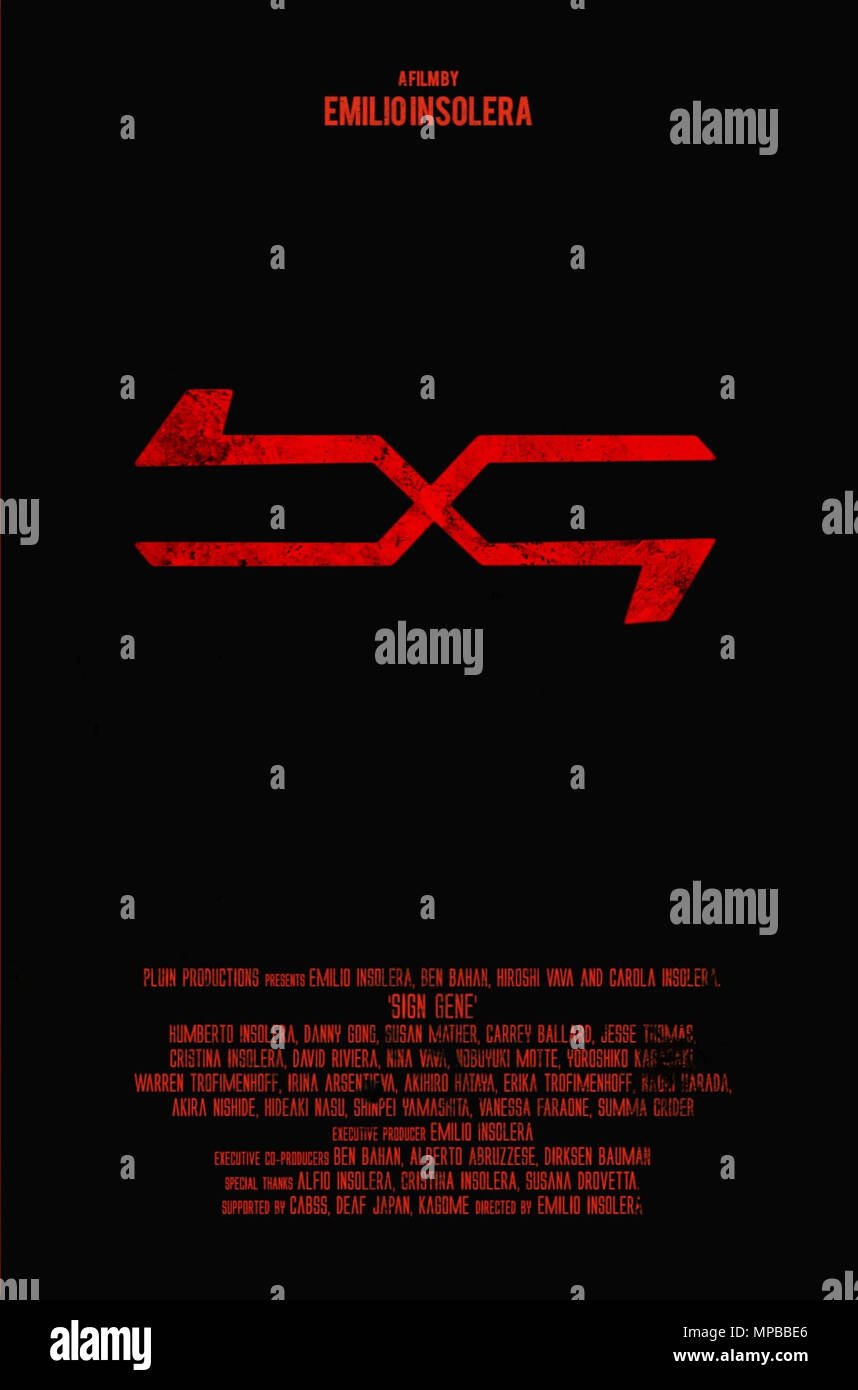 SIGN GENE, poster, 2017. © Pluin Production /Courtesy Everett ...