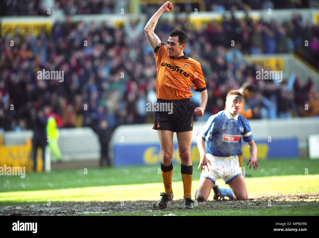 Footballer Guy Whittingham of Wolverhampton Wanderers in action April ...