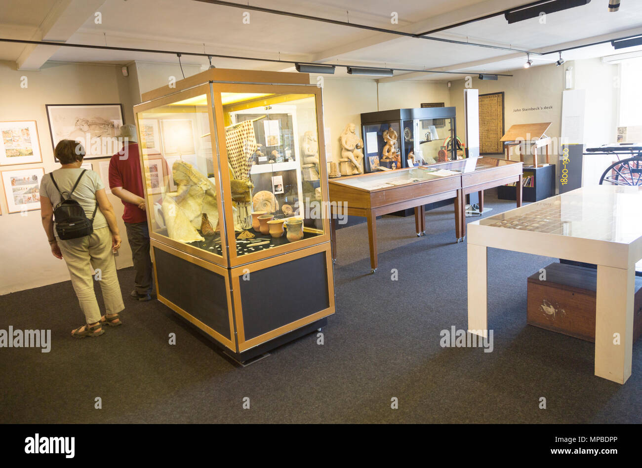 People visiting the museum at Bruton, Somerset, England, UK Stock Photo ...