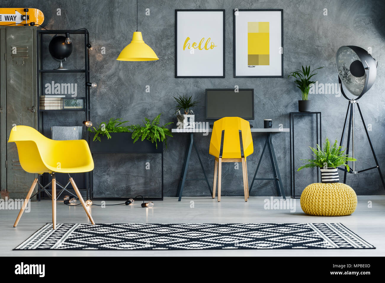 Yellow Walls In Office at Georgia Farber blog