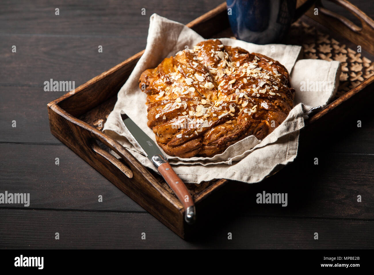 Sweet maple syrup bread Stock Photo - Alamy