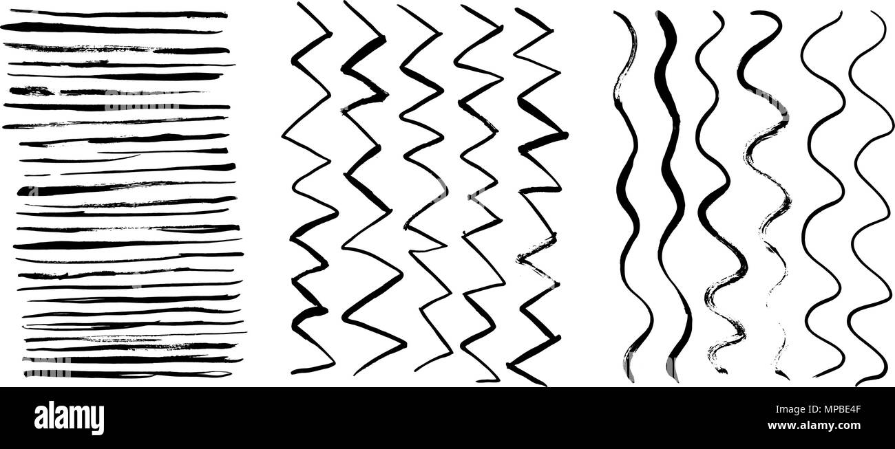 Vector Brushed Stains Set Stock Vector Image Art Alamy