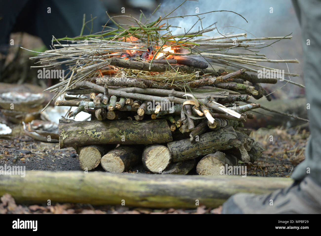 Fire starting hi-res stock photography and images - Alamy