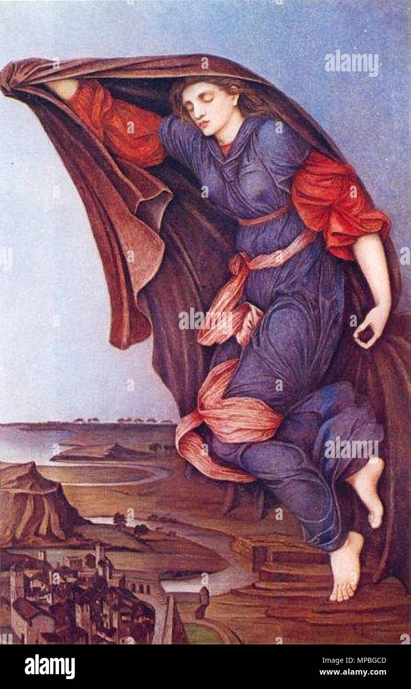 English: Night 1878. 928 Night by John Roddam Spencer Stanhope (1878 ...