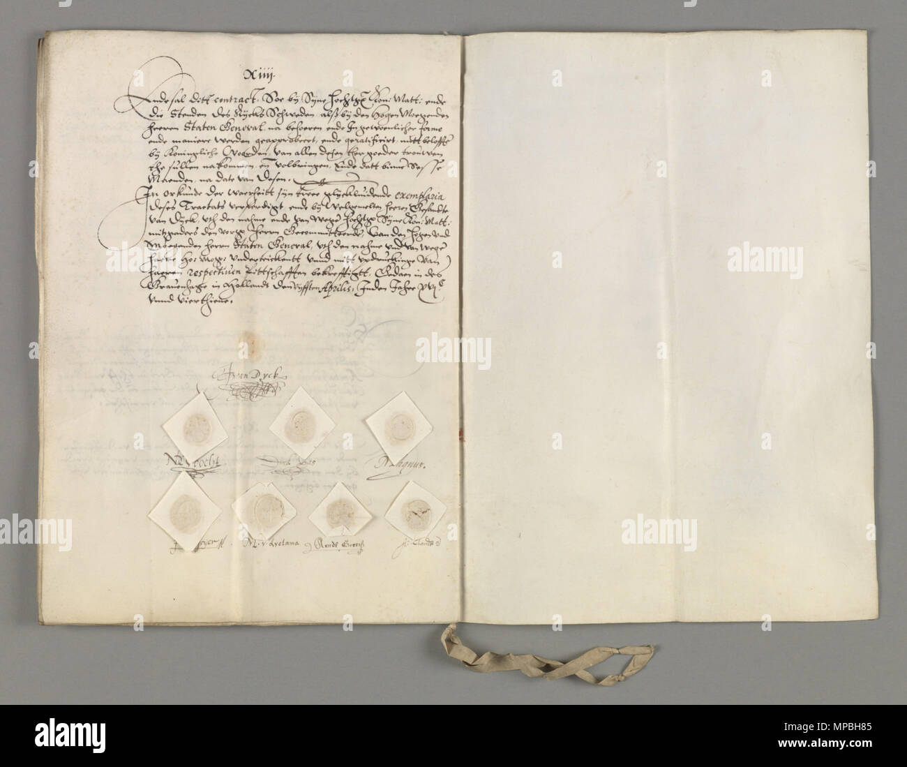 . Certificate of the treaty at the Hague concluded between the States ...